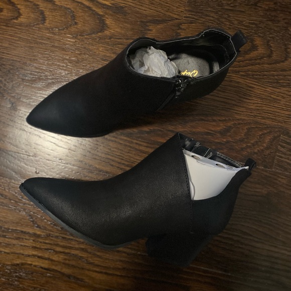 Qupid | Shoes | Black Bootie | Poshmark